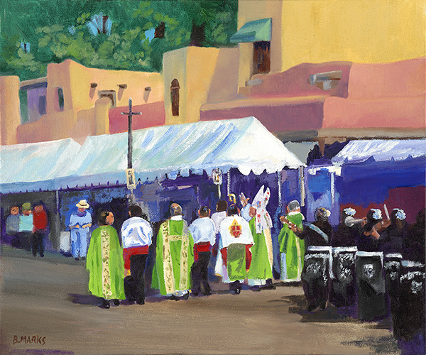 Procession from the Cathedral - Bernard Marks Fine Art